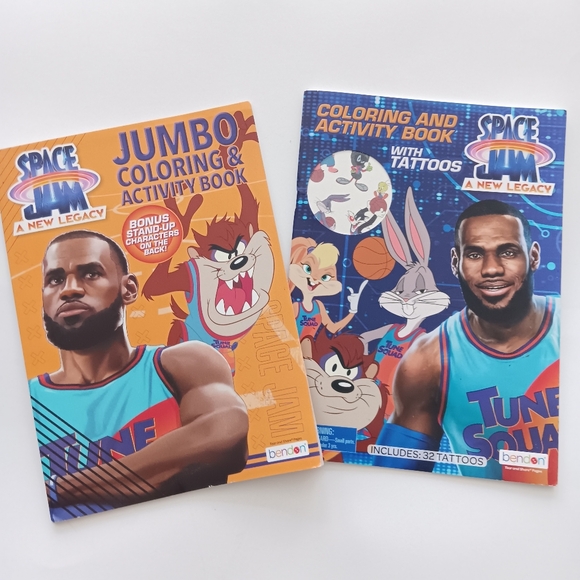Games | Space Jam Coloring And Activity Book Set | Poshmark